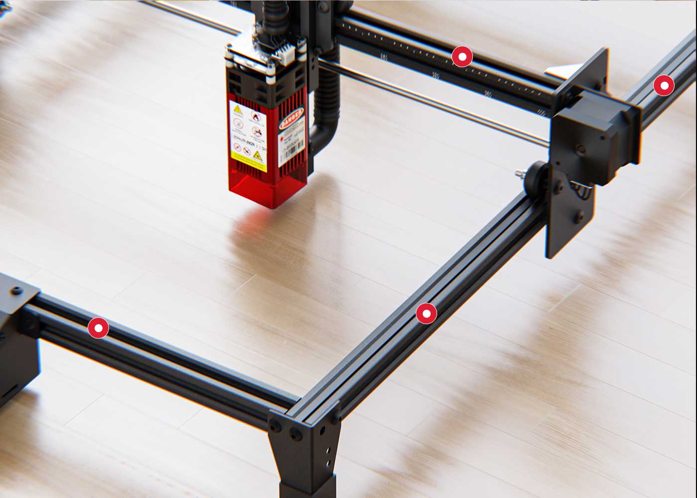 Laser Engraving Machine Track Is Divided into Round Rail and Linear Gu ...
